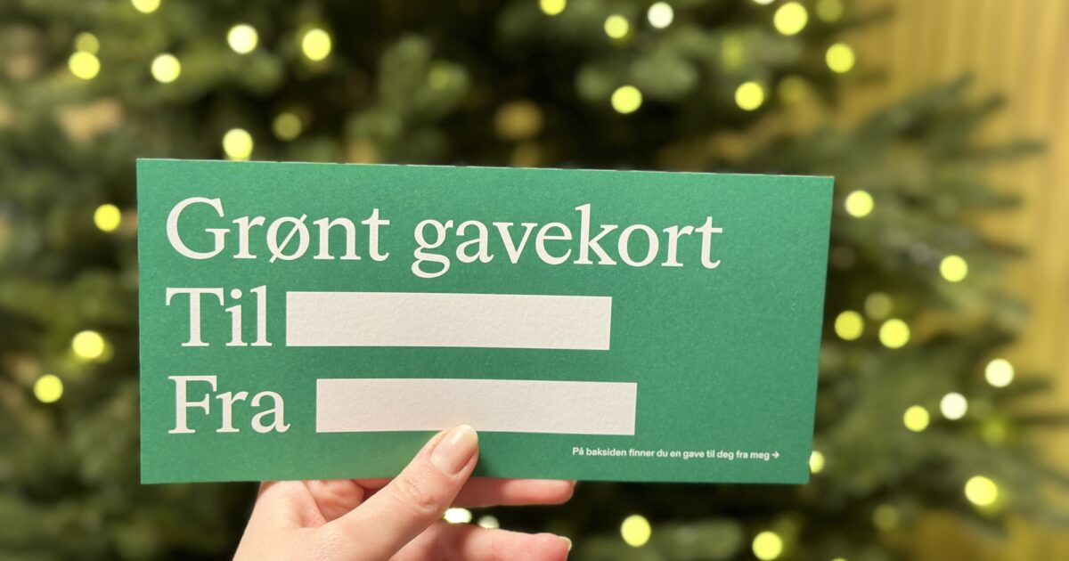 Framtiden i våre hender | Gi grønt gavekort til jul!